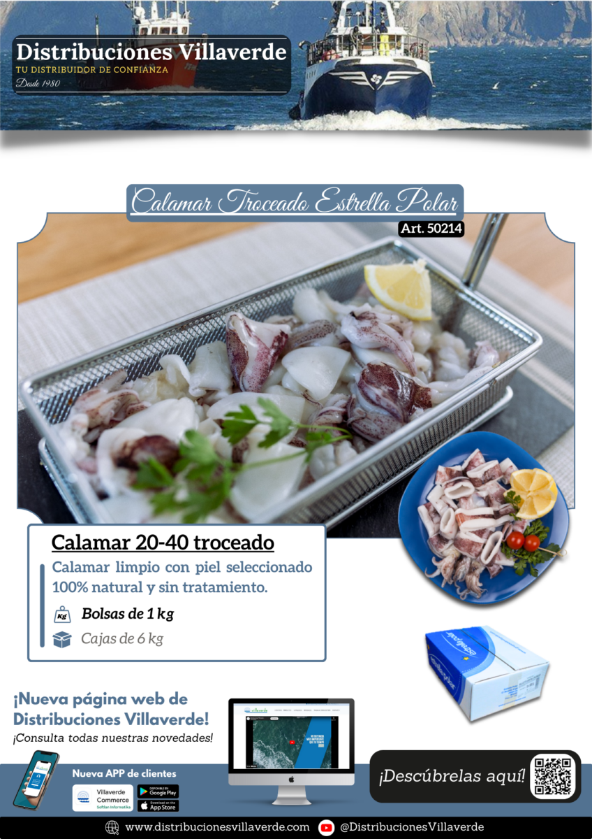 Calamar Troceado Estrella Polar - DISTRIBUCIONES VILLAVERDE, S.L.